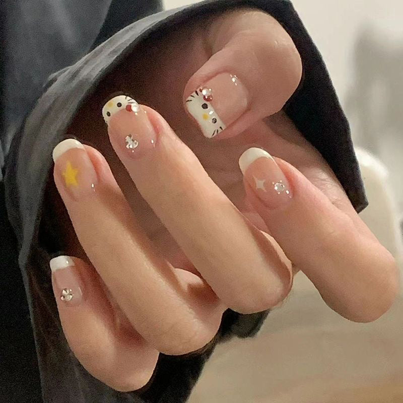 Cute square nails store